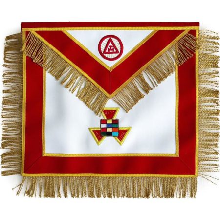 Masonic Royal Arch Past High Priest Apron PHP Fringe Hand Embroid